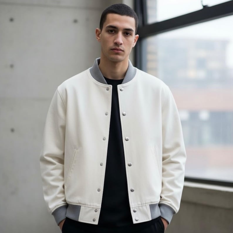 Bomber Varsity Jacket Sewing Pattern PDF – Men's XS-5XL, A0 A4 US ...