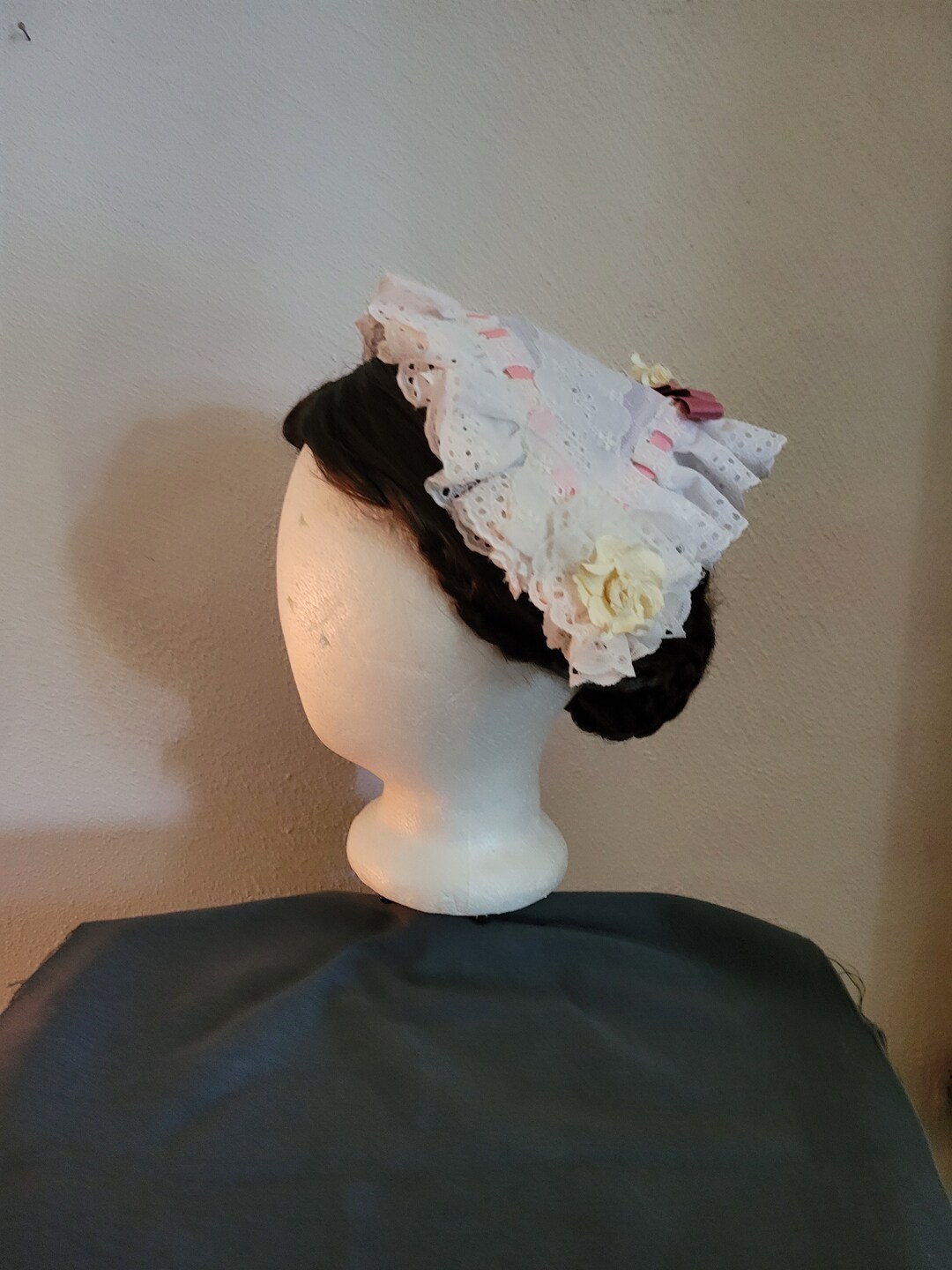 Ruffled Day Cap, Colonial, 1840's, Victorian - Etsy