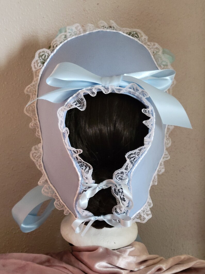 Girl's Bonnet Hat With Open Back, Victorian, Reenacting - Etsy