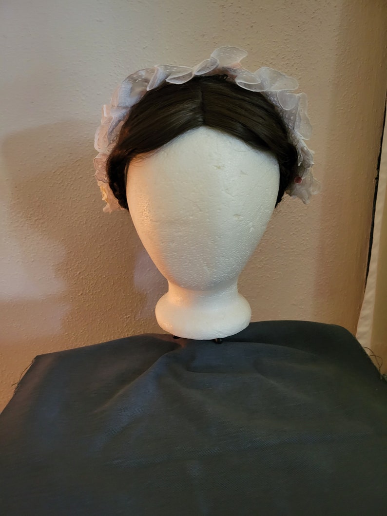Ruffled Day Cap, Colonial, 1840's, Victorian - Etsy