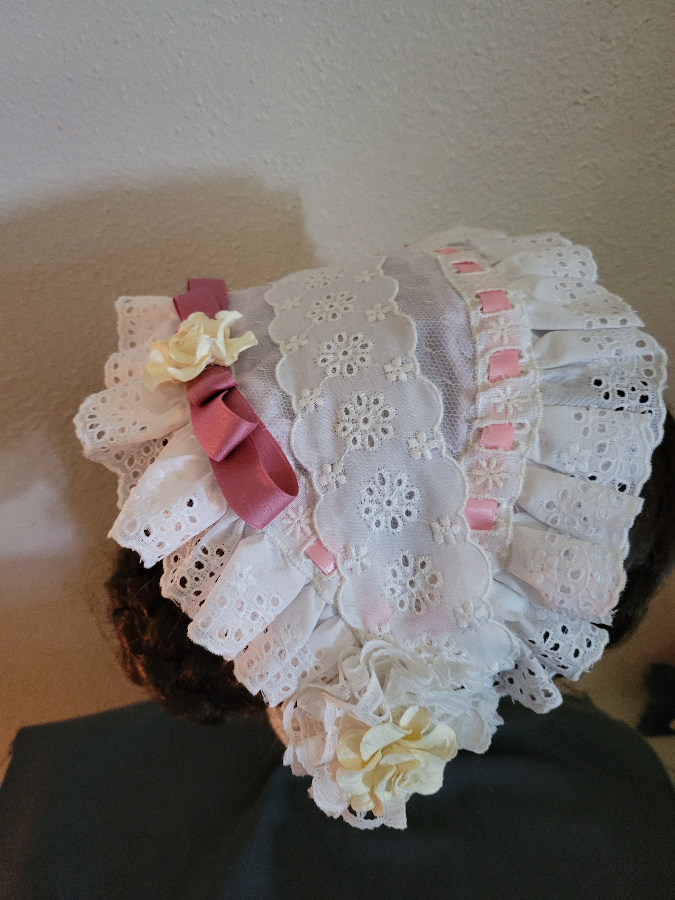 Ruffled Day Cap, Colonial, 1840's, Victorian - Etsy