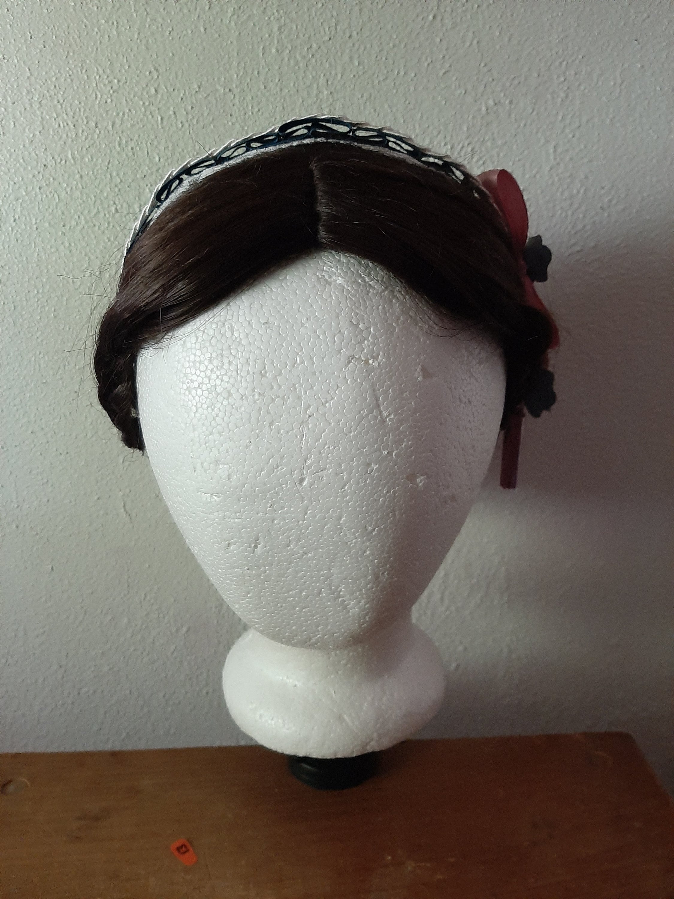 Victorian Civil War Ribbon Hair Net With Tassel and Bow - Etsy