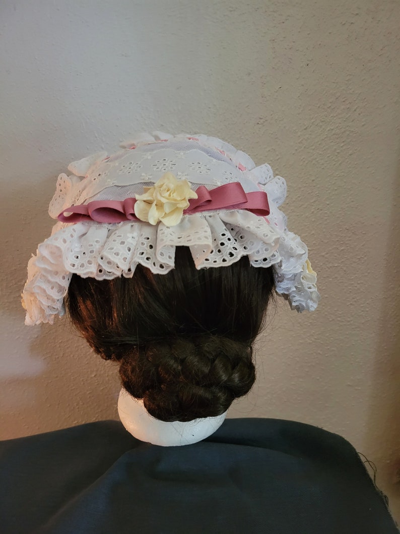 Ruffled Day Cap, Colonial, 1840's, Victorian - Etsy