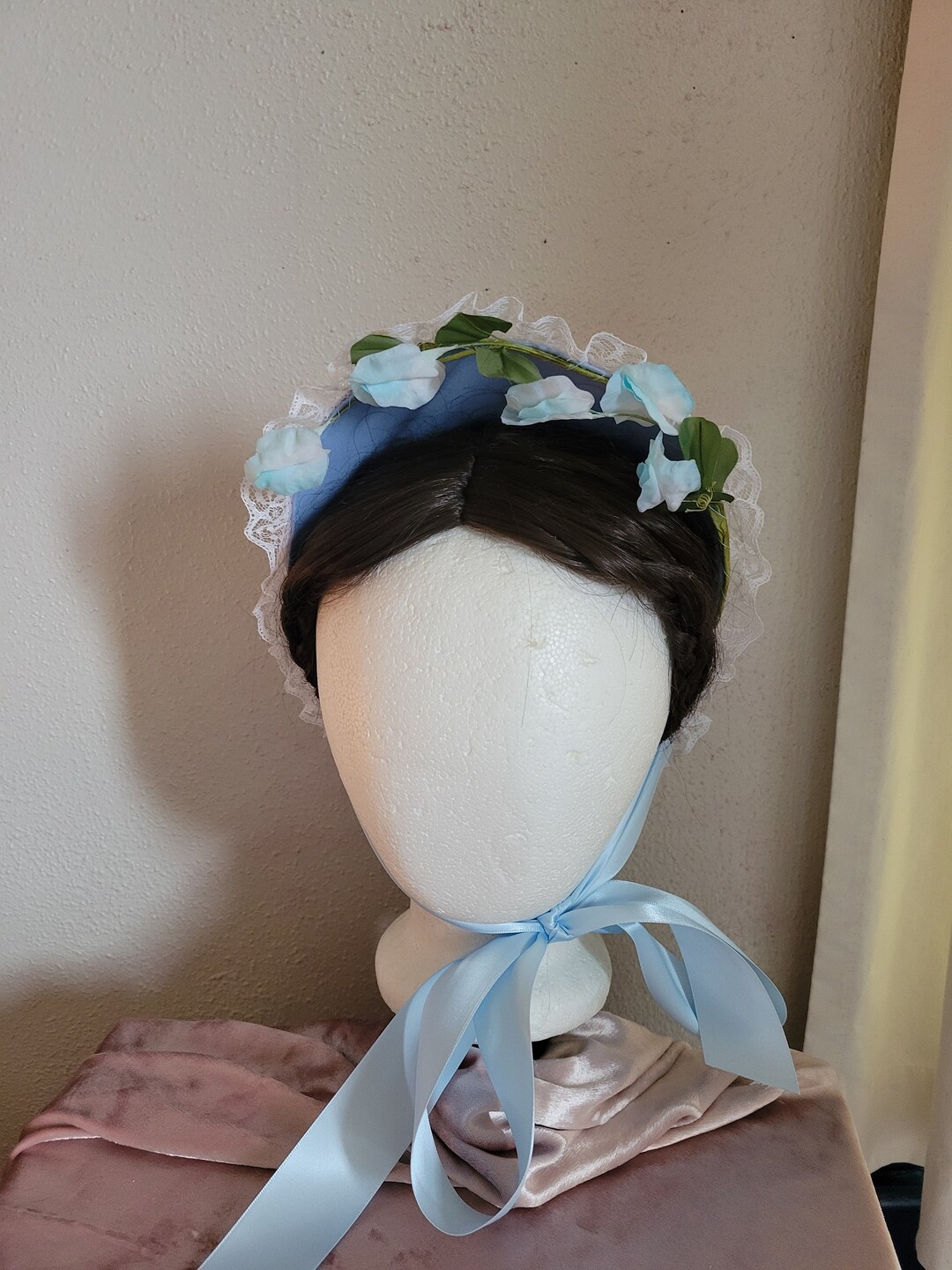 Girl's Bonnet Hat With Open Back, Victorian, Reenacting - Etsy