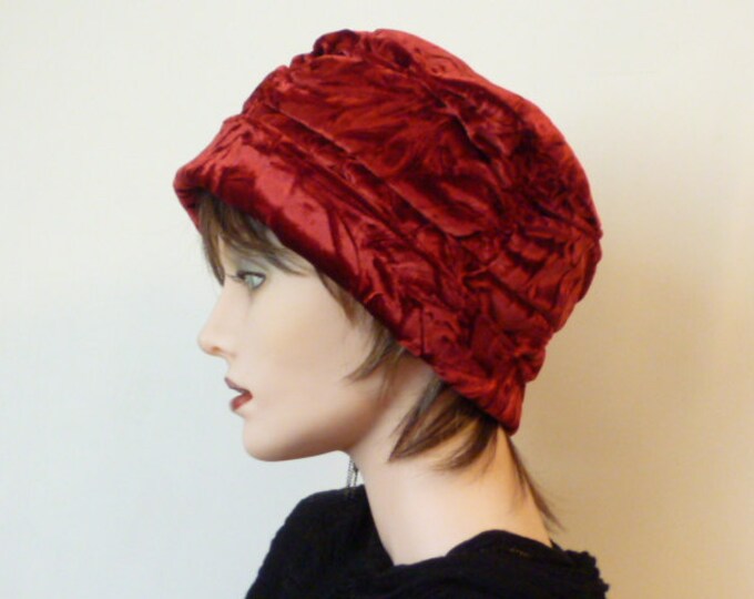 Red Velvet Hat - Etsy
