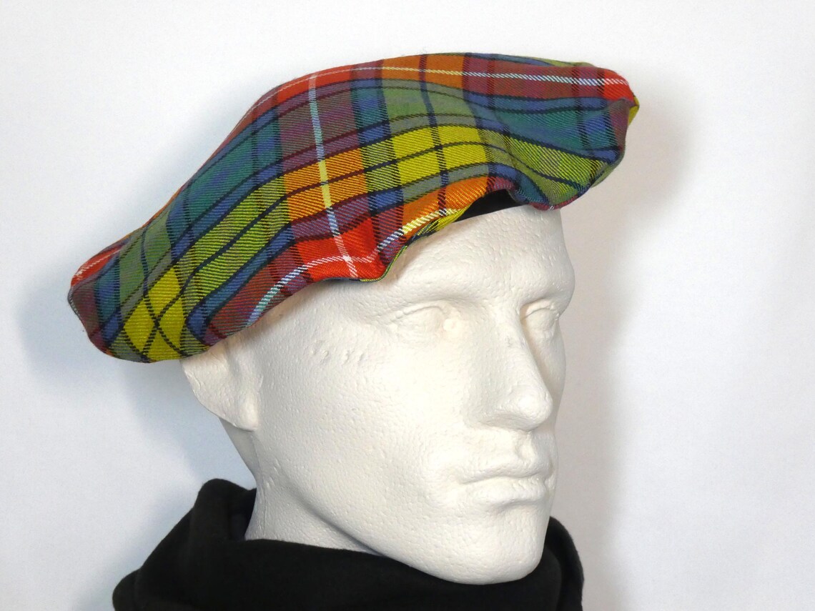 Buchanan, Ancient Tartan Beret, Men's Scottish Tartan Tam © - Etsy UK
