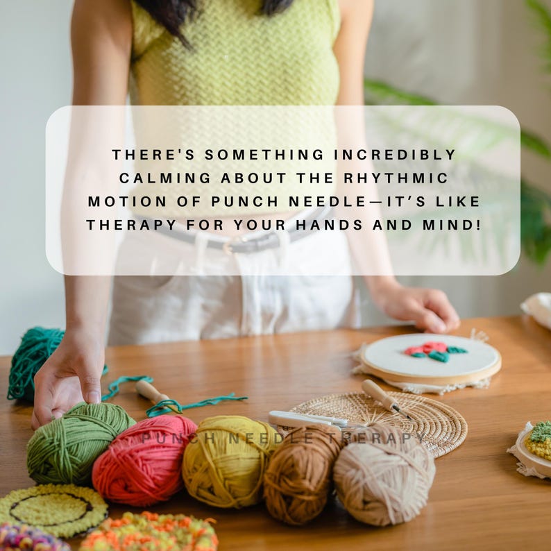 Beach Sunset Scenery Wall Art Punch Needle Pattern, Punch Rug Design ...