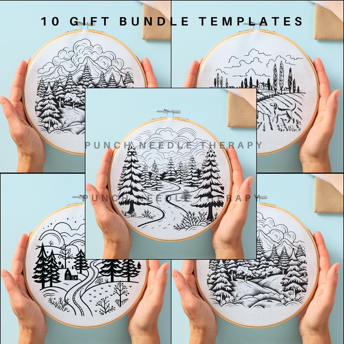 Punch Needle Tutorial Kit, Beginner Hand Tufted Embroidery Guide, Learn ...