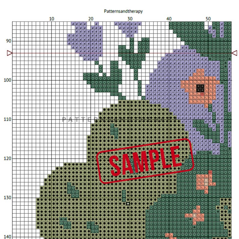 Cottage Motif Cross Stitch Chart Pattern Template PDF - Etsy UK