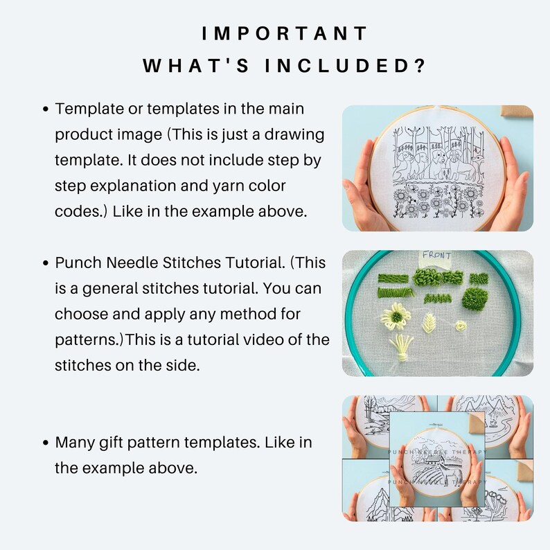 DIY Gift for Gardener, Gardening Punch Needle Pattern, Cushion Cover ...