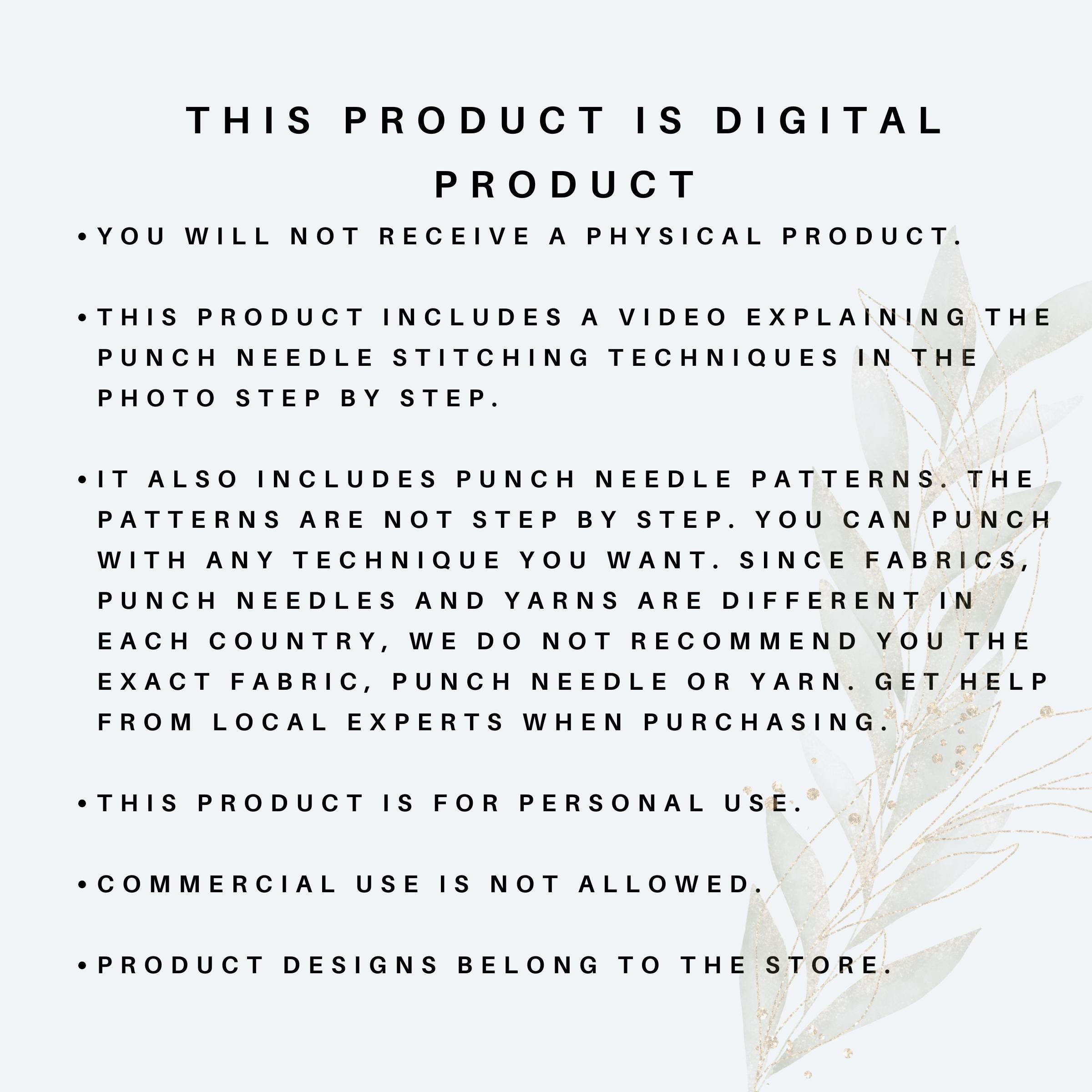 Learn How to Punch Needle Stitch, Punch Needle Kit, Beginner Hand ...