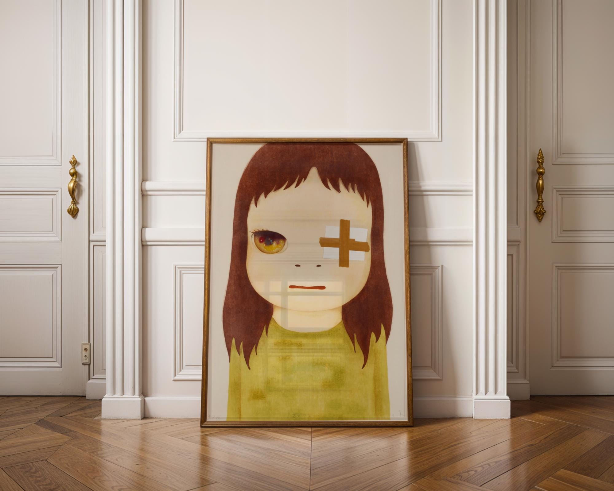 8K UHD Yoshitomo Nara Eye Patch Poster Yoshitomo Nara Print Sleepless ...