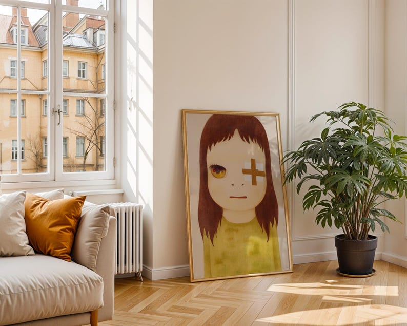 8K UHD Yoshitomo Nara Eye Patch Poster Yoshitomo Nara Print Sleepless ...