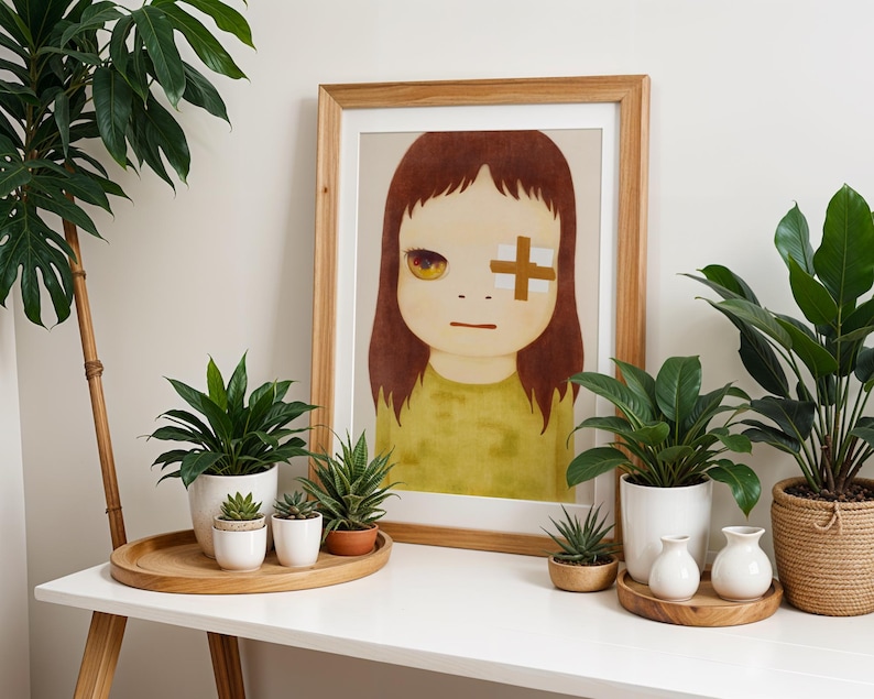 8K UHD Yoshitomo Nara Eye Patch Poster Yoshitomo Nara Print Sleepless ...