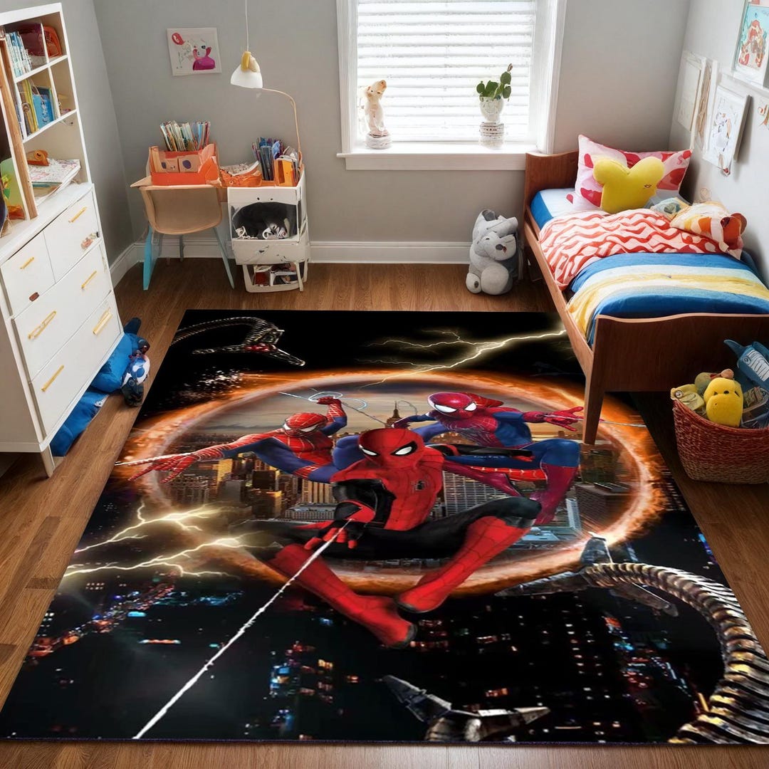 Spiderman Comic Book Cover Rug, Vintage Comic Book Covers Posters Wall ...