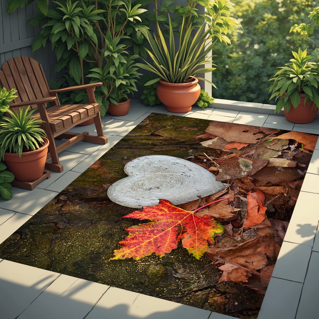 Natural Scenery, Stone Heart Rug, Autumn Weather,love Image,nature Walk ...