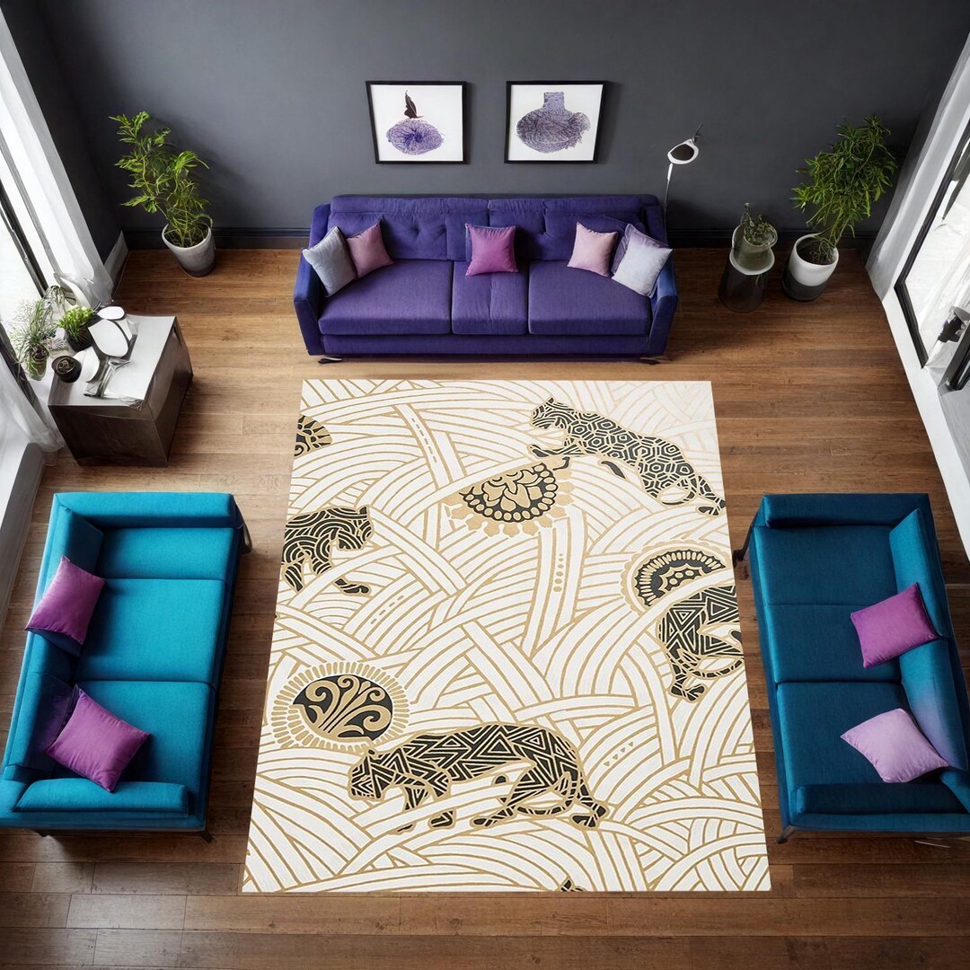 Leopard Rugs,animal Rug,kids Room Rug,washable Rug, Non Slip Rug,area ...