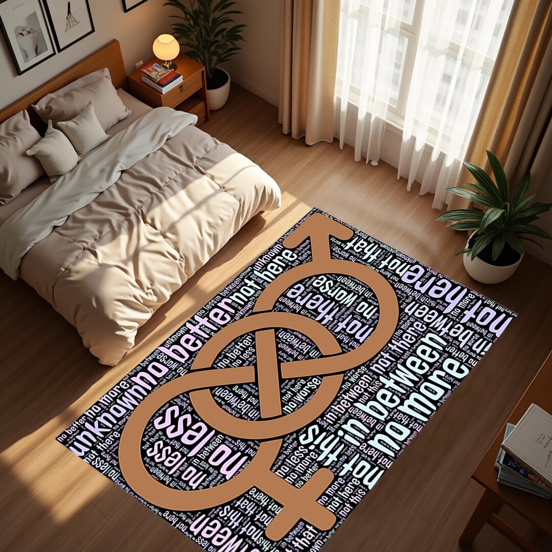 Love Rug, Written Rug, Special Rug for Couples, Love Words Rug, Bedroom ...