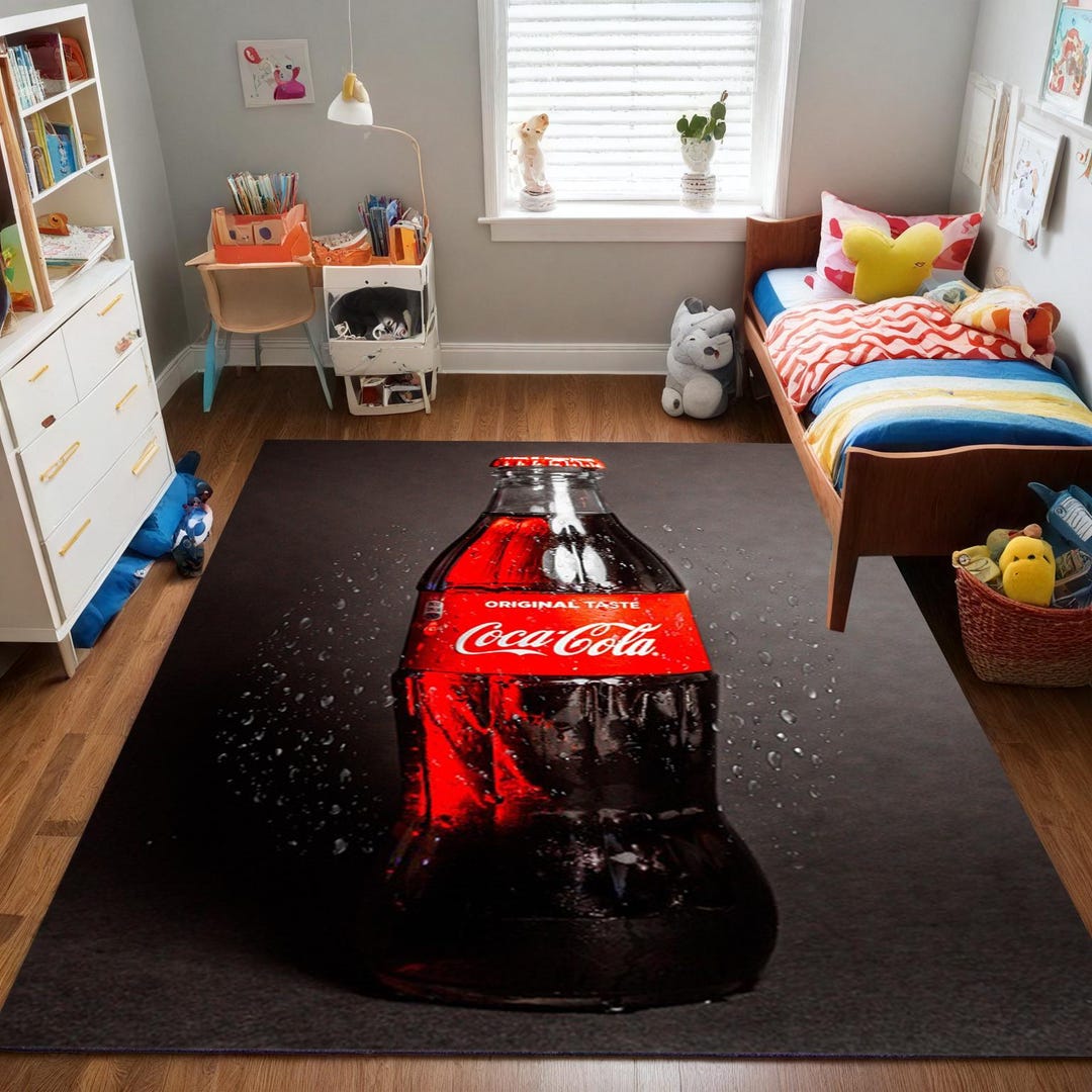 Bottle Pattern, Coca Cola, Coke Rug, Kitchen Runner, Coca Cola Decor ...