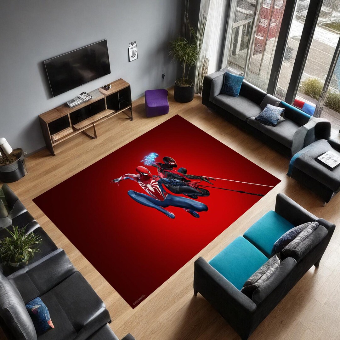 Spiderman, Spider-man, Spider Man Rug, Kids Room Rug, Gift for Him ...