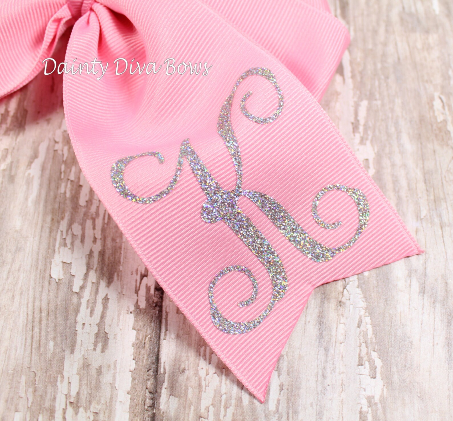Glitter Monogram Bow Monogram Hair Bow Large Pinwheel Hair - Etsy