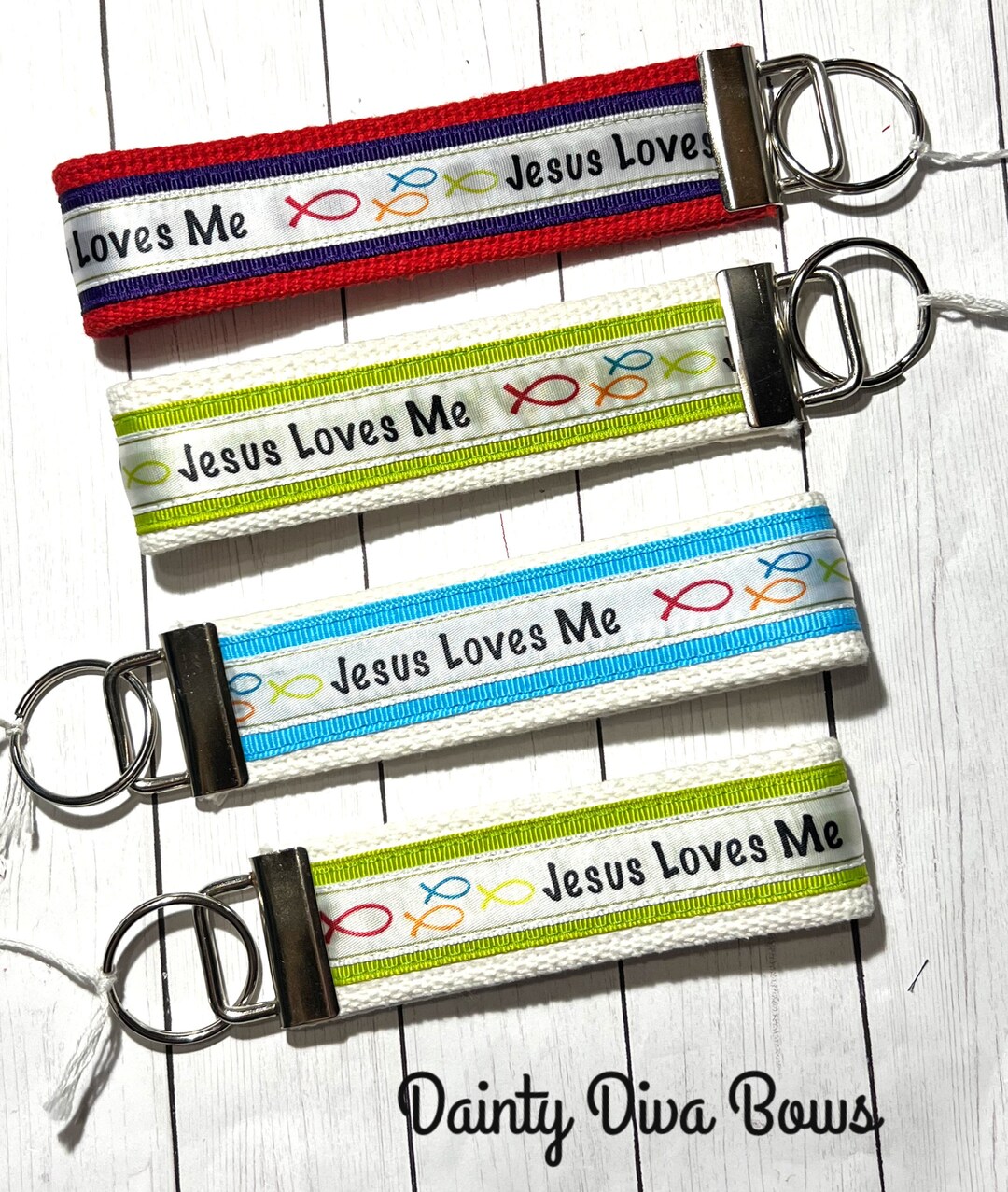 Jesus Loves Me Key Fob, Key Chain, SALE, CLOSEOUT, Keyfob, Religious ...
