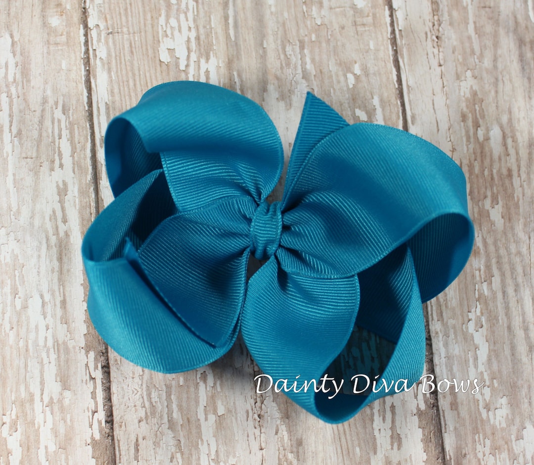 LARGE Bow, Boutique Hair Bow, 4 Inch Bow, Toddler Hair Bow, Classic Bow ...
