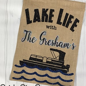 Lake Life Garden Flag, Lake House Decor, Nautical Flag, Nautical Decor ...