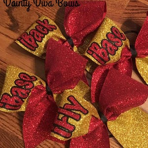 4 STUNT Group Cheer Bows, Base Back Flyer Front, Cheer Bow, Team Bow ...