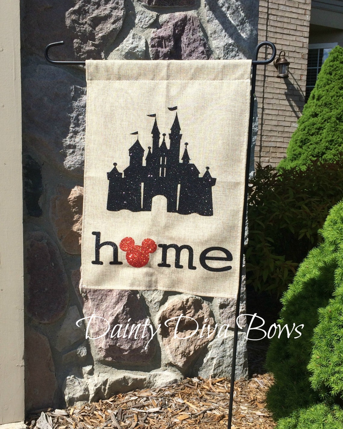 Burlap Garden Flag Disney Garden Flag Disney Flag Burlap - Etsy