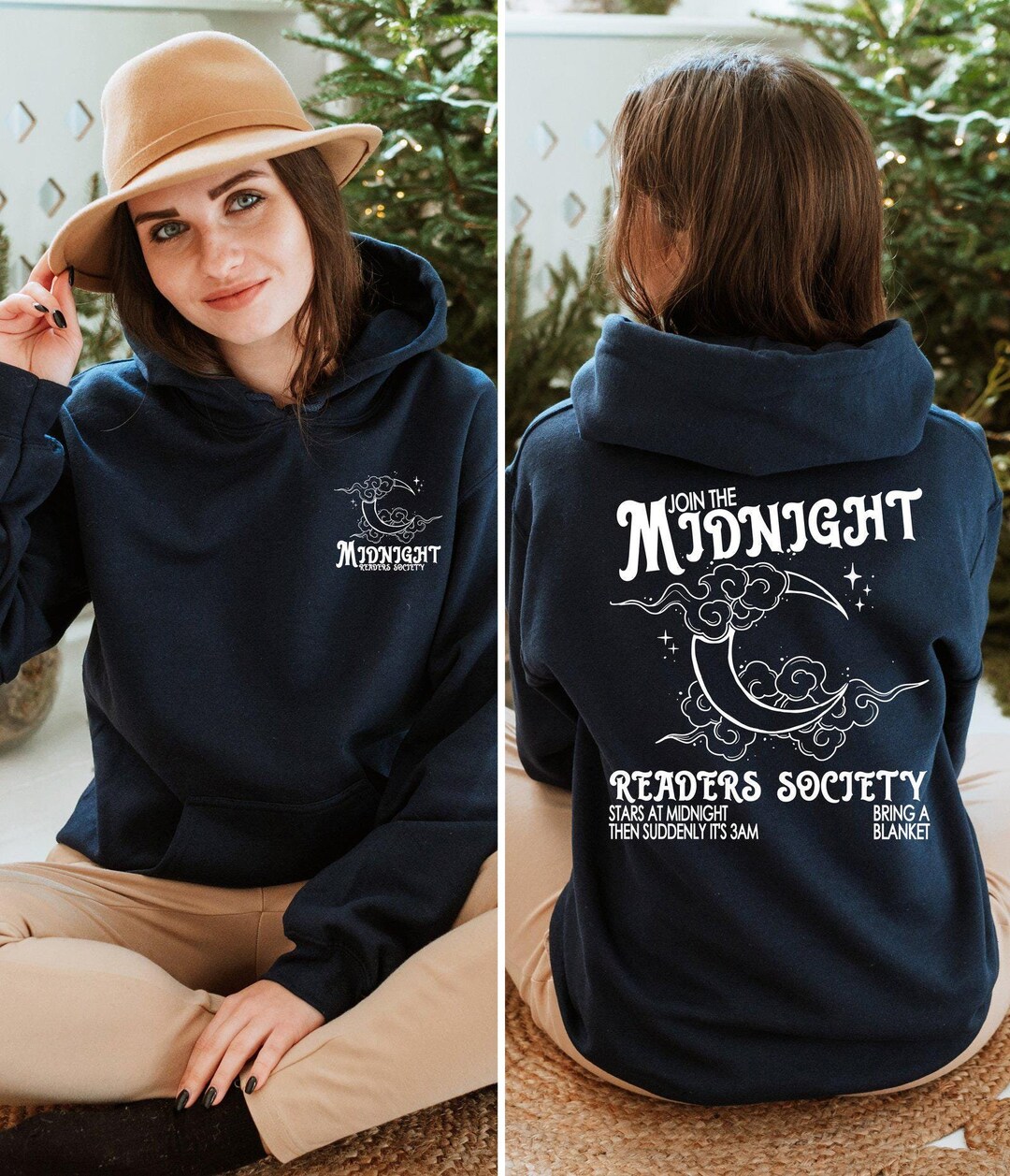 Bookworm Hoodie, Join the Midnight Reader Society Sweatshirt, Book Club Hoodie, Book Lover ...