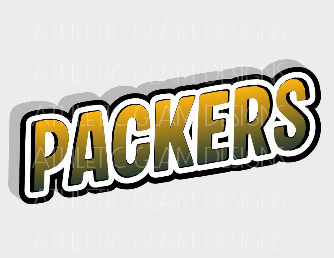 PACKERS 3D Sports Team Football PNG Digital Download Art Great for ...
