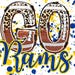 Go Rams Leopard Football Sports Splatter PNG Digital Download - Etsy