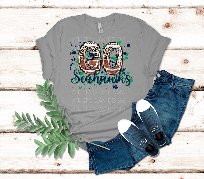 Go Seahawks Leopard Football Sports Splatter PNG Digital Download - Etsy