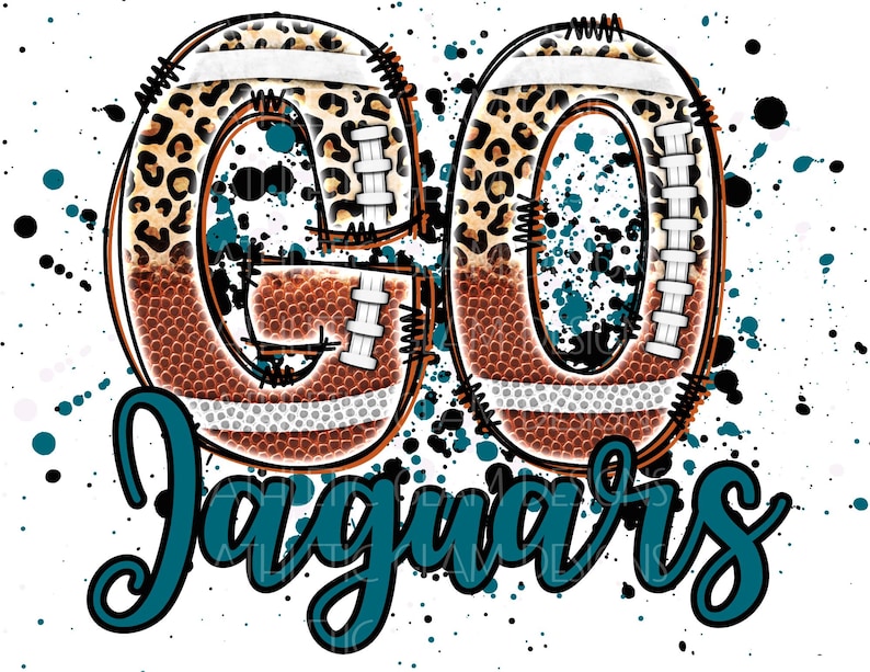 Go Jaguars Leopard Football Sports Splatter PNG Digital Download - Etsy
