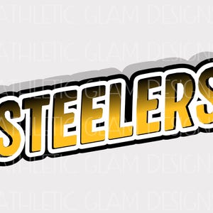Steelers 3D Sports Team Football PNG Digital Download Great for Crafts ...