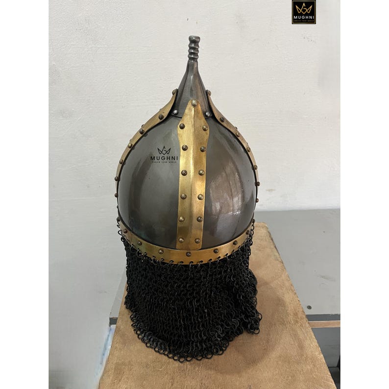 Viking Warrior Helmet: 12 Gauge Steel, Dragon & Horse Engraved ...