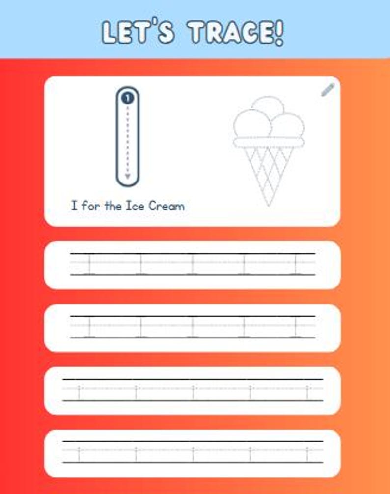 Alphabet Tracing - Etsy