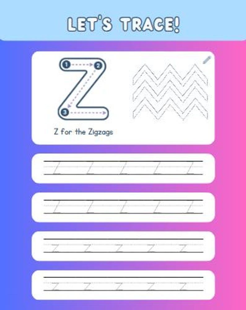 Alphabet Tracing - Etsy