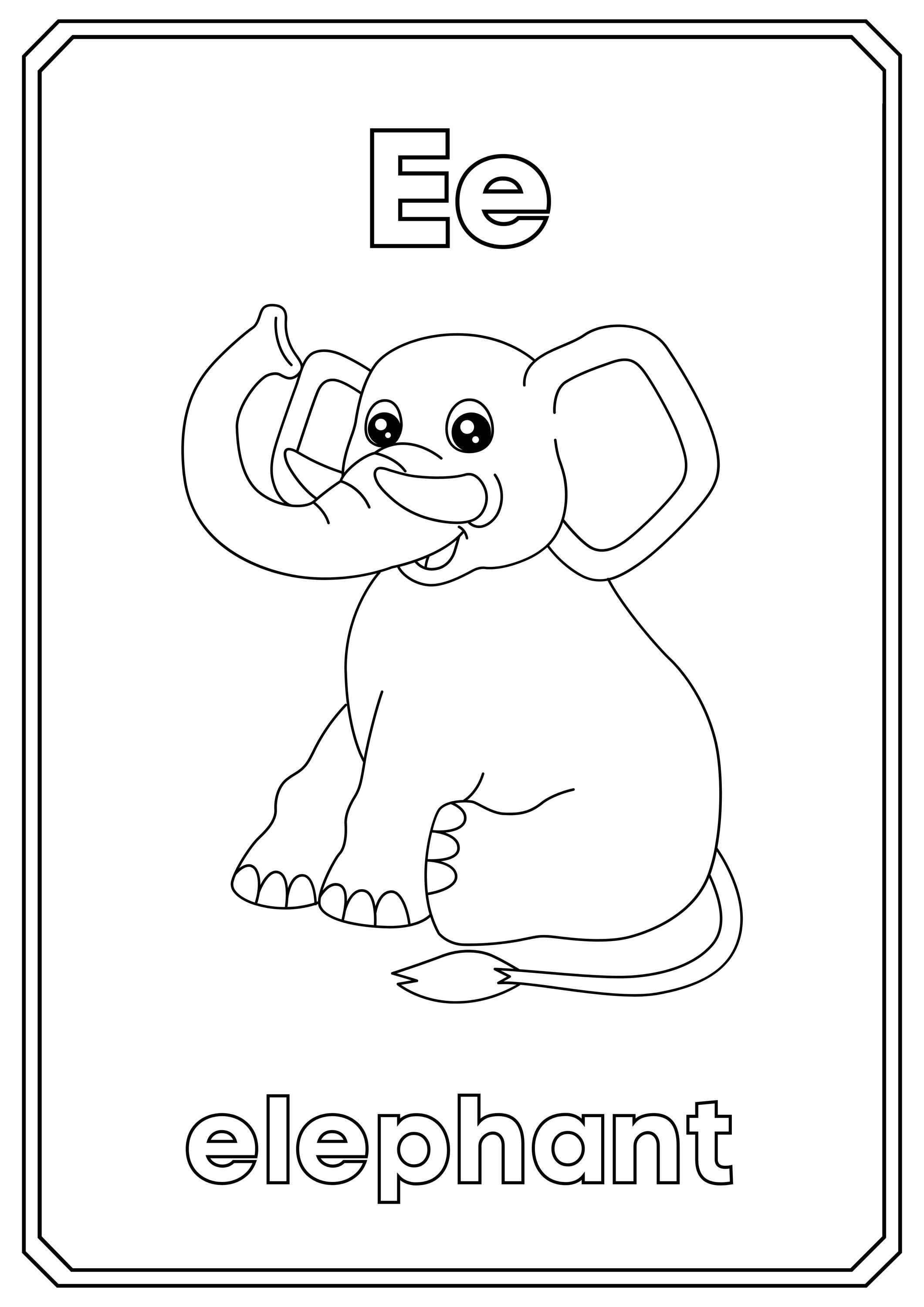A to Z Animal Adventures: A Coloring Alphabet Book Digital File PDF ...