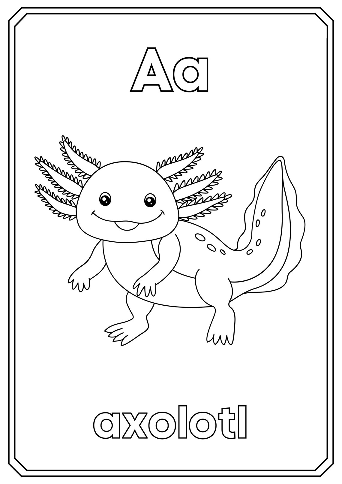 A to Z Animal Adventures: A Coloring Alphabet Book Digital File PDF ...