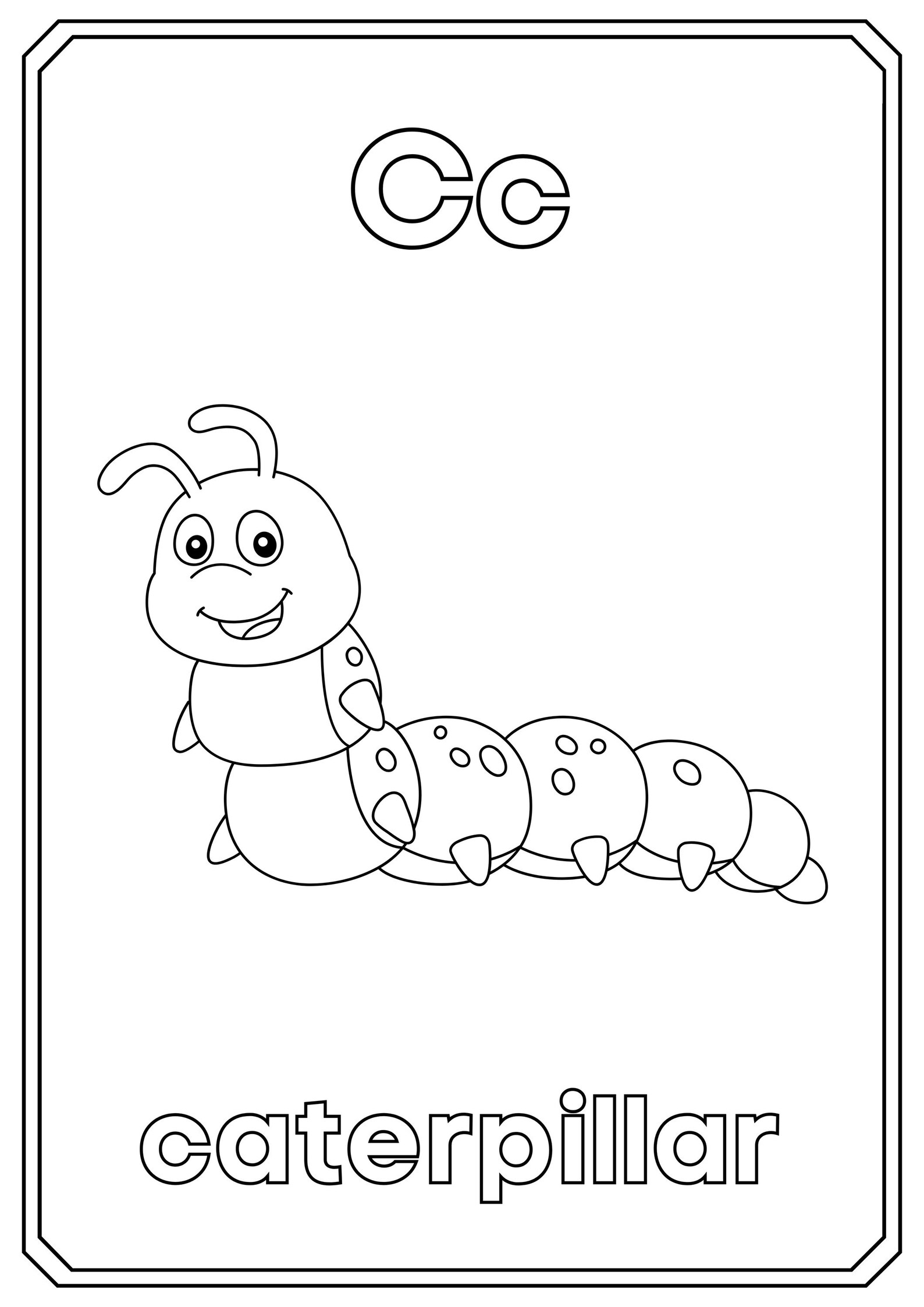 A to Z Animal Adventures: A Coloring Alphabet Book Digital File PDF ...