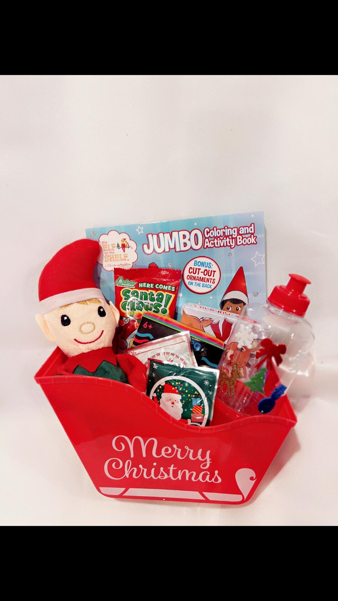 Christmas Fun Box Christmas Basket for Kids Holiday Gift Baskets Merry ...