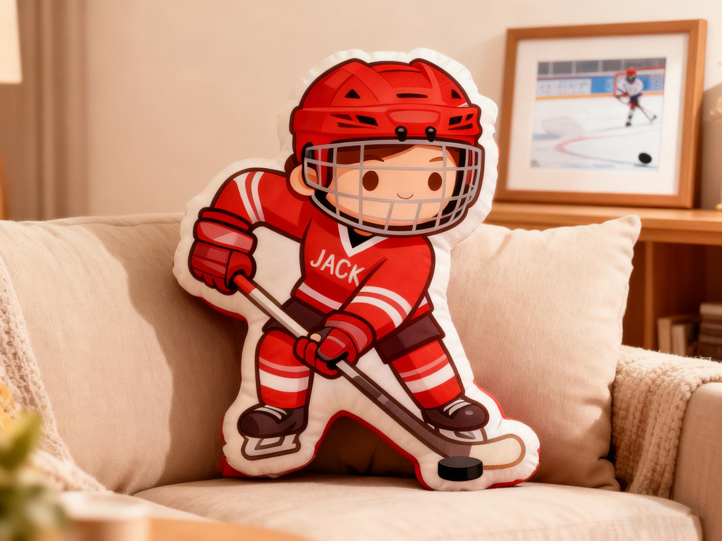 Hockey Player Plush Gift,custom Hockey Fan Gift,hockey Doll,hockey With ...
