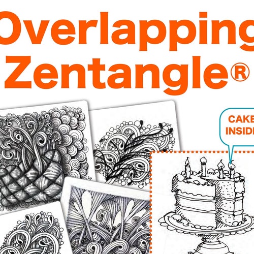 Overlapping Zentangle® Download PDF Tutorial Ebook - Etsy