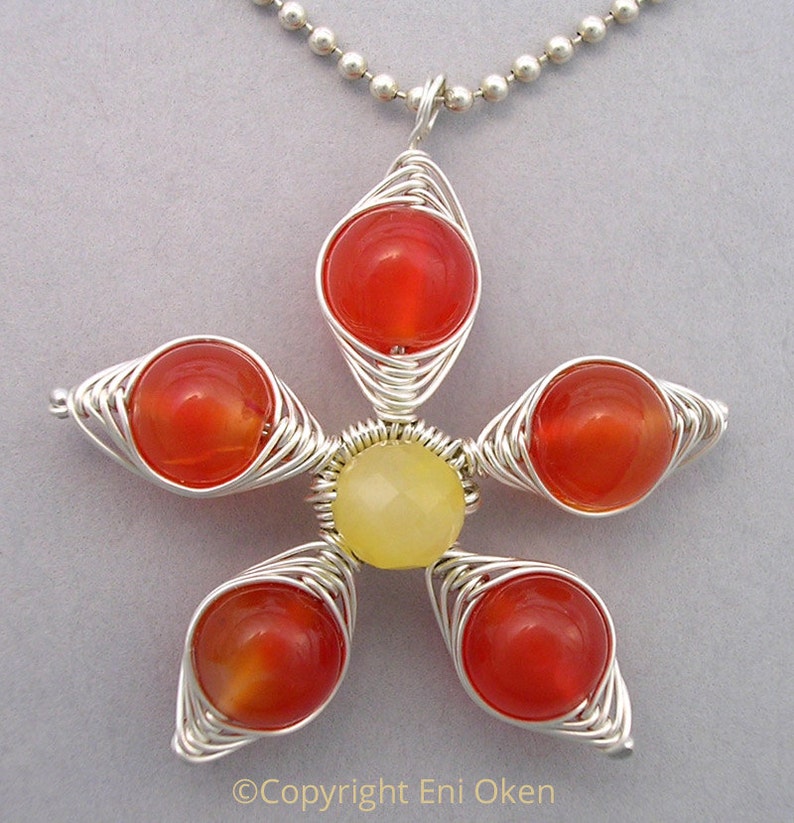 Herringbone Flower Pendant PDF Tutorial - Etsy