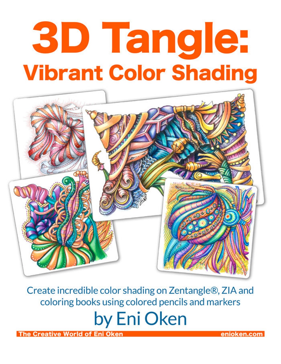 3D Tangle Vibrant Color Shading - Download PDF Tutorial Ebook - Etsy