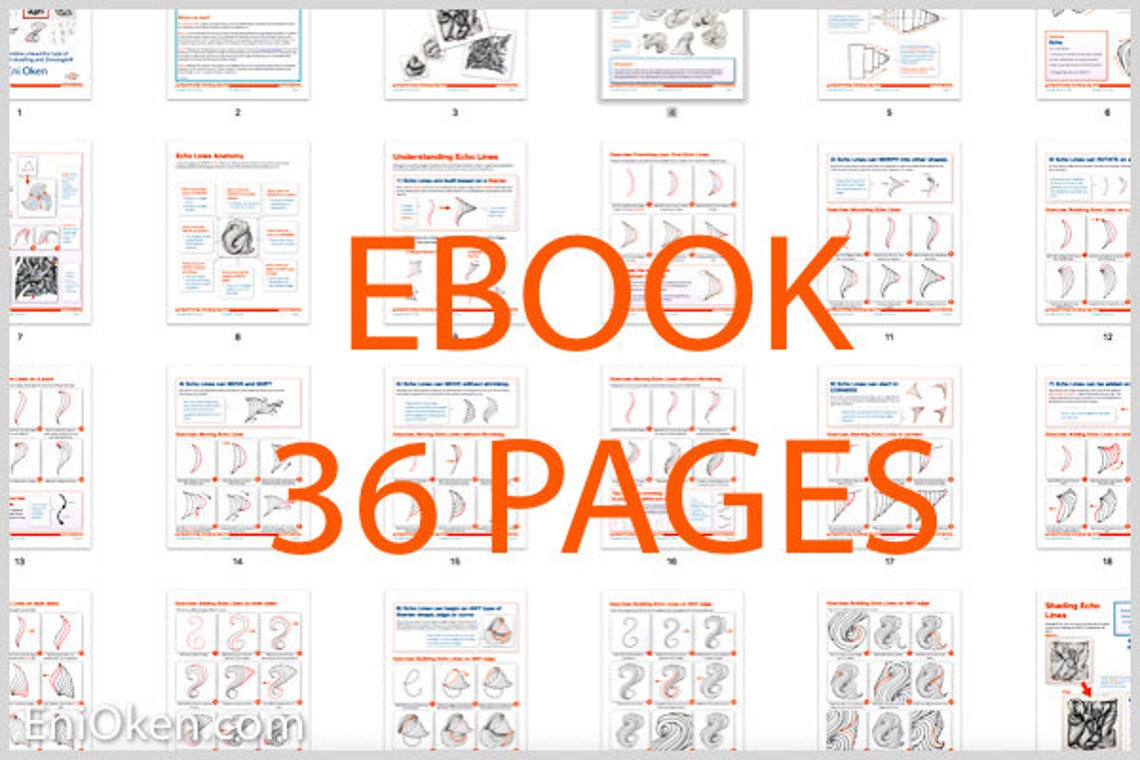 Echo Lines Download PDF Tutorial Ebook - Etsy