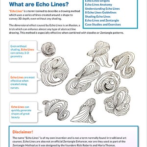 Echo Lines - Download PDF Tutorial Ebook - Etsy