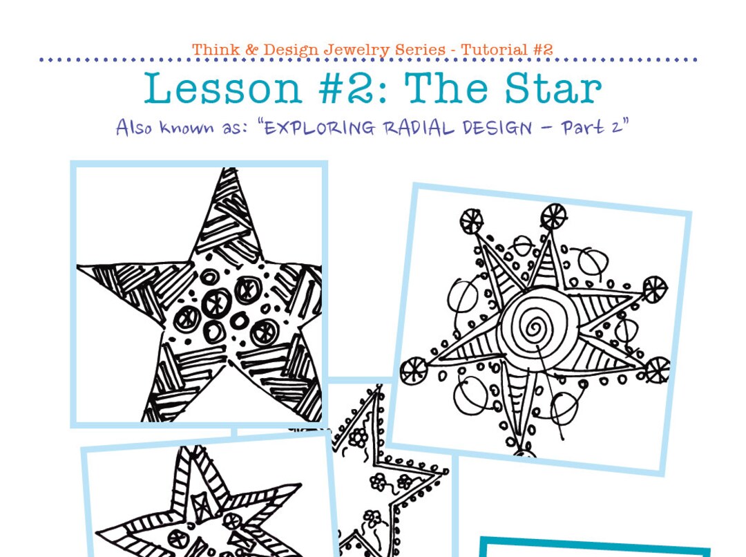 Think & Design 02 the Star PDF Tutorial - Etsy